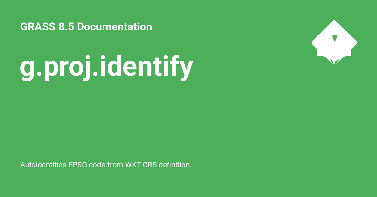 g.proj.identify - GRASS 8.5.0dev Documentation