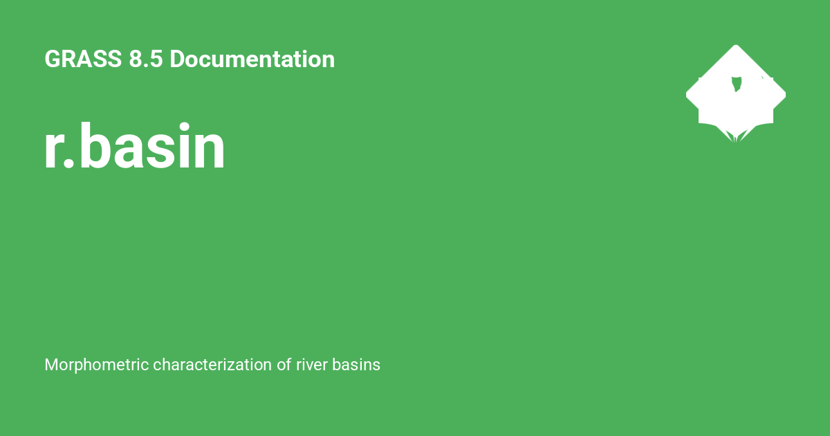 r.basin - GRASS 8.6 Documentation