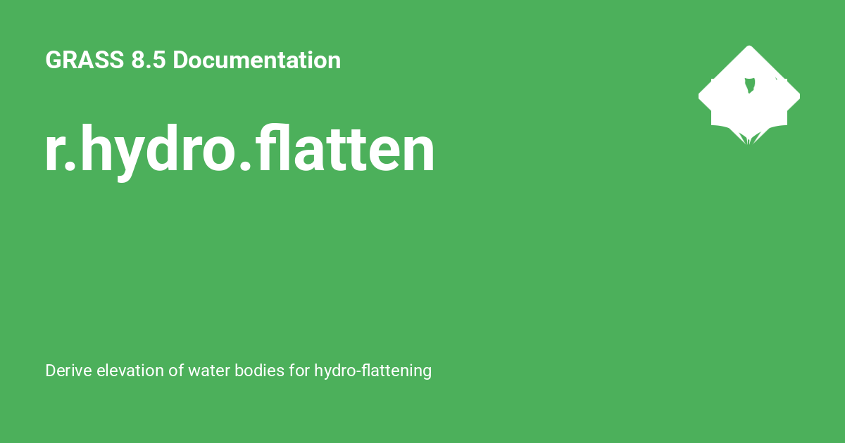r.hydro.flatten - GRASS 8.5.0dev Documentation