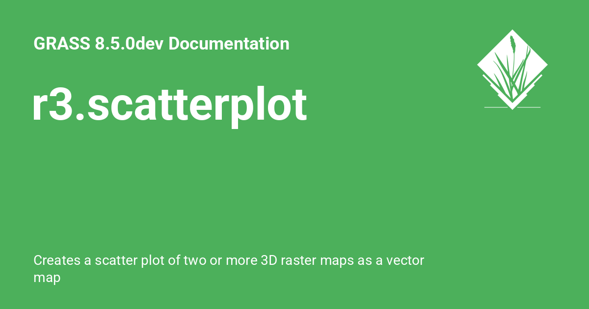 r3.scatterplot - GRASS 8.5.0dev Documentation