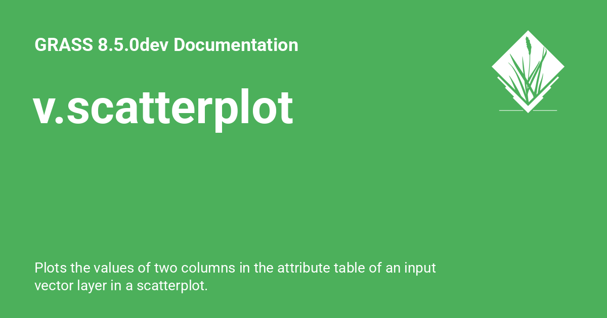 v.scatterplot - GRASS 8.5.0dev Documentation