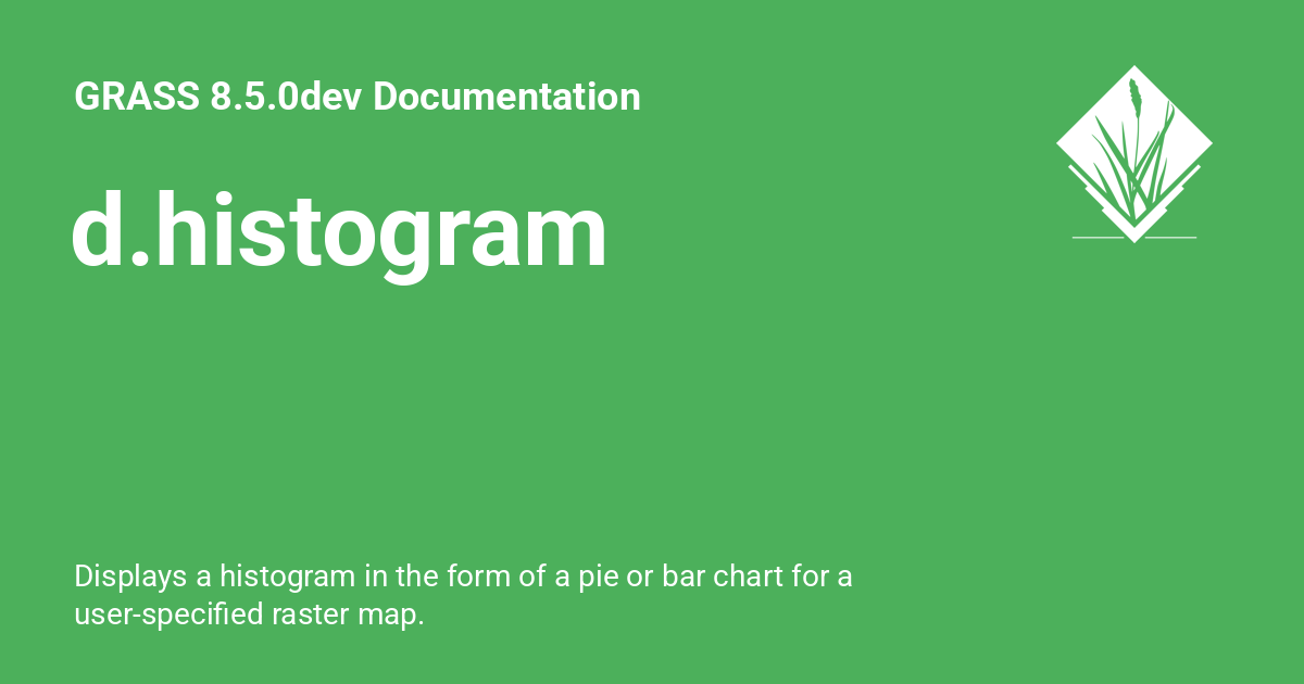 d.histogram - GRASS 8.5.0dev Documentation