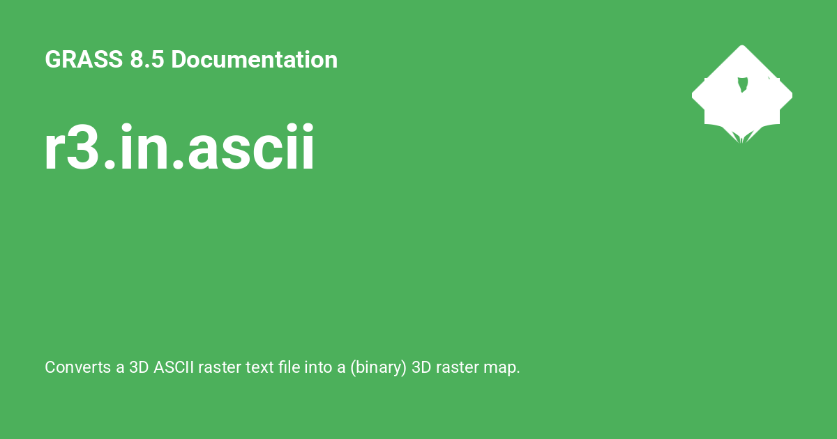 r3.in.ascii - GRASS 8.6.0dev Documentation