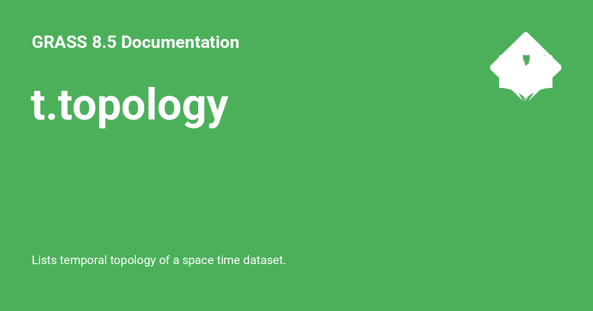 t.topology - GRASS 8.5.0dev Documentation